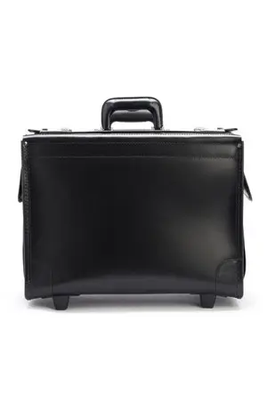 KORCHMAR Litigator Leather Wheeled Catalog Case